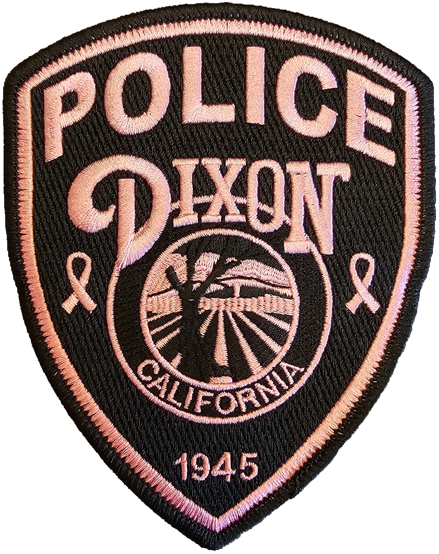 Dixon Police Dept., CA - Dixon Police Department Joins the Pink Patch ...